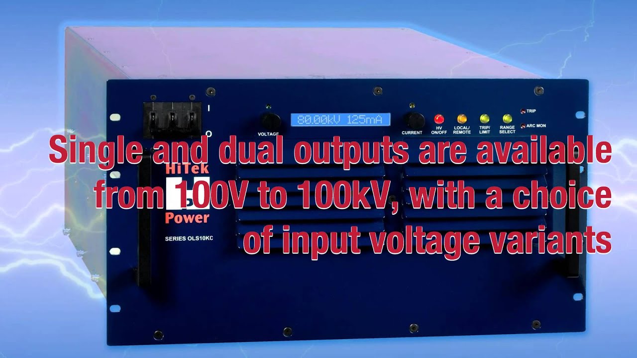HiTek Power - Series OLS10K 10kW Rack Mount High Voltage Power Supply ...