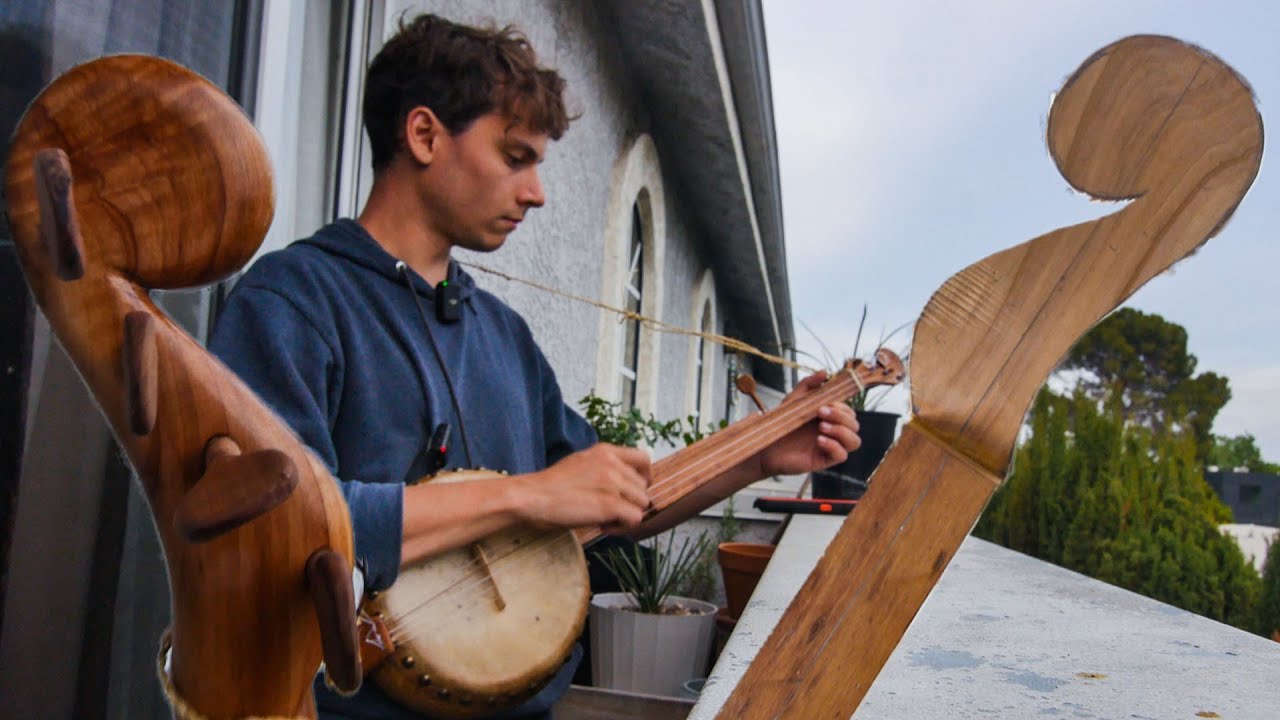 Applewood Gourd Banjo FULL BUILD - YouTube