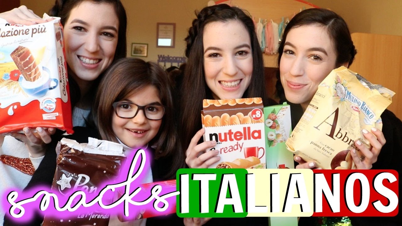 Probando Snacks Italianos ♡Trillizas | Triplets - YouTube