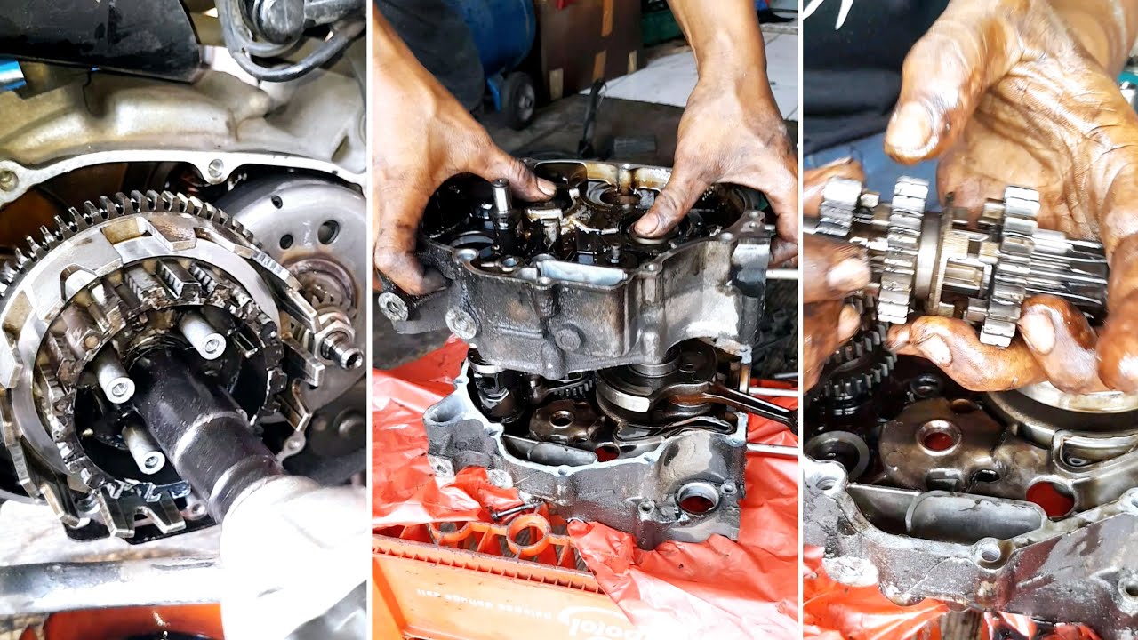 how to open a Yamaha crankcase - YouTube