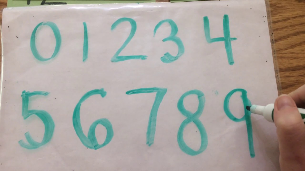 Practicing Numbers at Home - YouTube