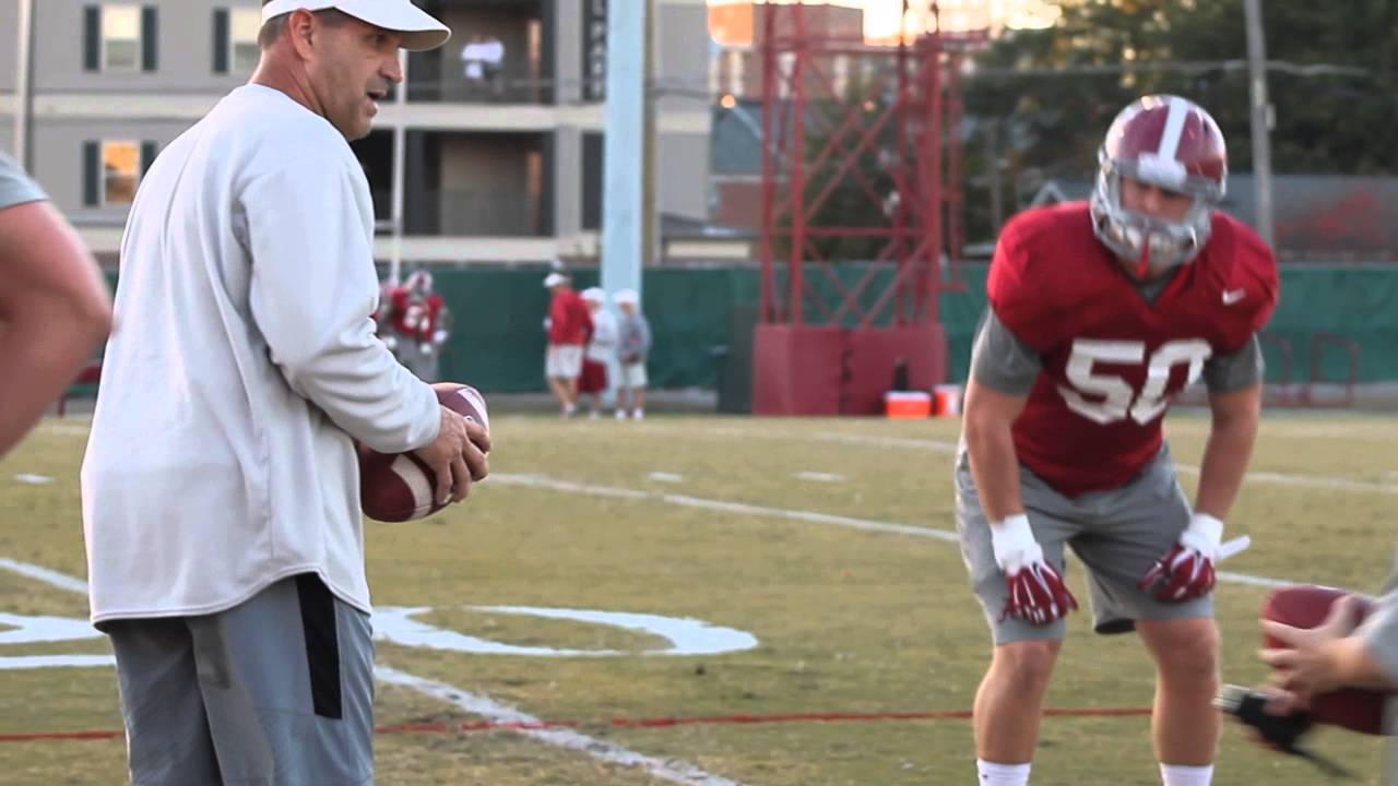 Alabama Inside Linebacker Drills: Mississippi State Week 11/10/14 - YouTube