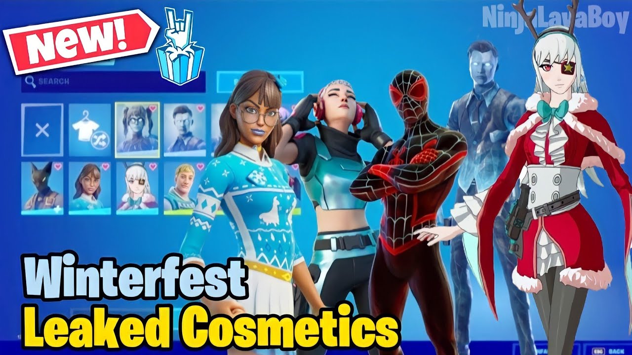 ALL *NEW* Fortnite v19.01 Leaked Winterfest Skins, Cosmetics, and More ...
