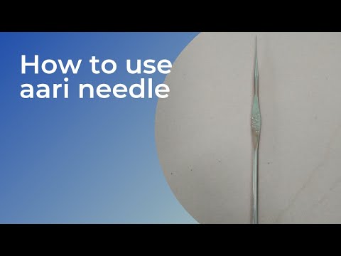 how to use aari needle - YouTube