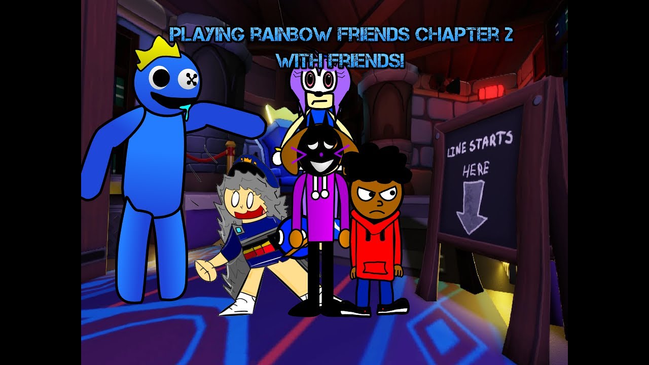 Playing rainbow friends chapter 2 with friends! - YouTube
