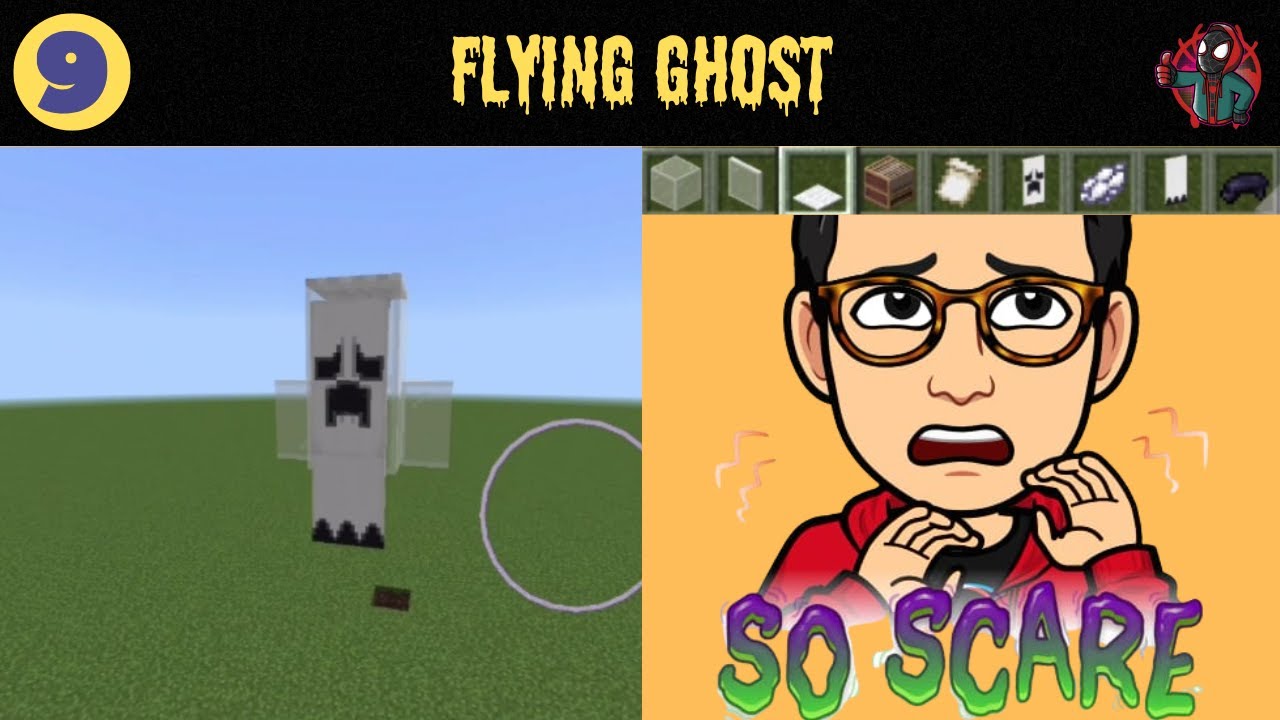 How to make Flying Ghost in Minecraft | Halloween Mini Builds ...