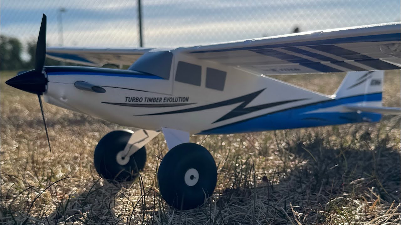 UMX Turbo Timber Evolution Maiden Flight - YouTube