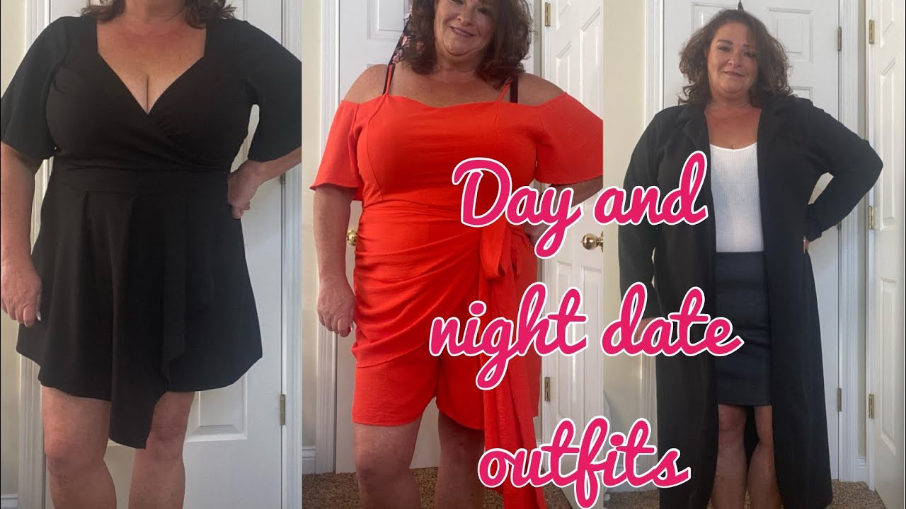 Plus size day and night date outfits - YouTube