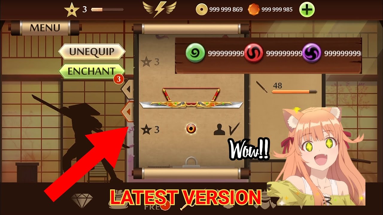 Cách Mod Shadow Fight 2: Lv3, Full (Tiền, Kim Cương, Energy, Enchant ...