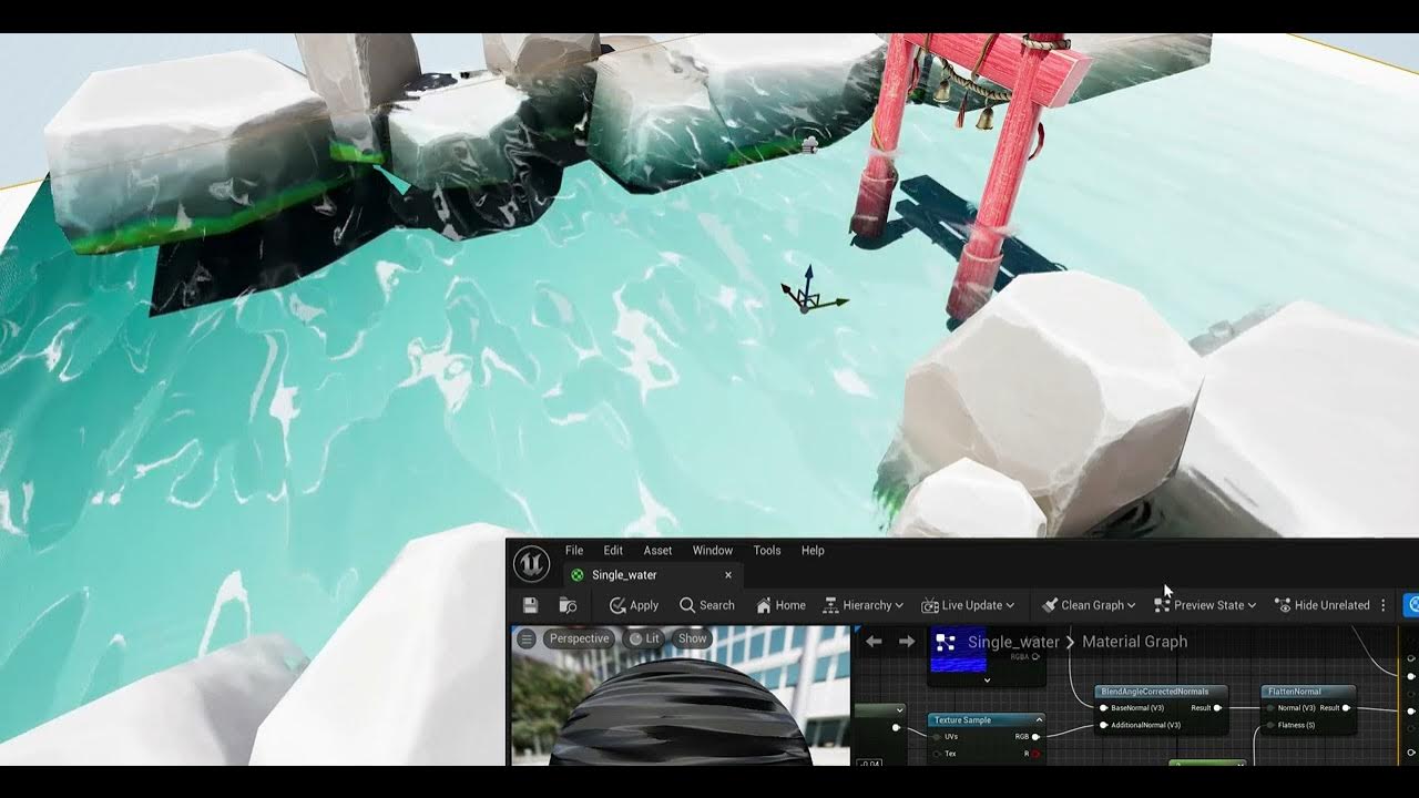 Showcase of water Shader | Unreal Engine 5 - YouTube