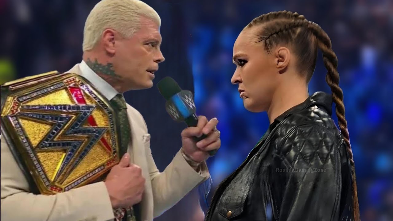 WWE 2k24 - Cody Rhodes Vs. Ronda Rousey : Wrestlemania Live Full Match ...