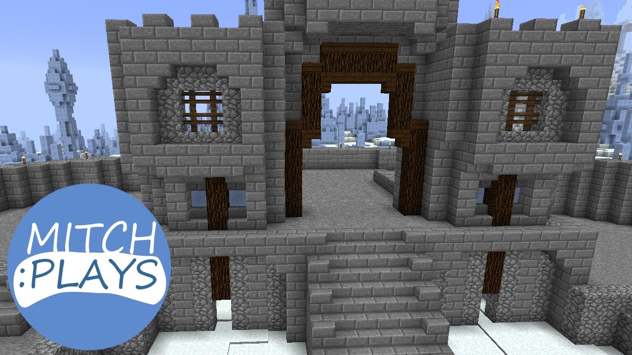 Ice Castle Foundations - Mitch Plays Minecraft - Ep 307 - YouTube