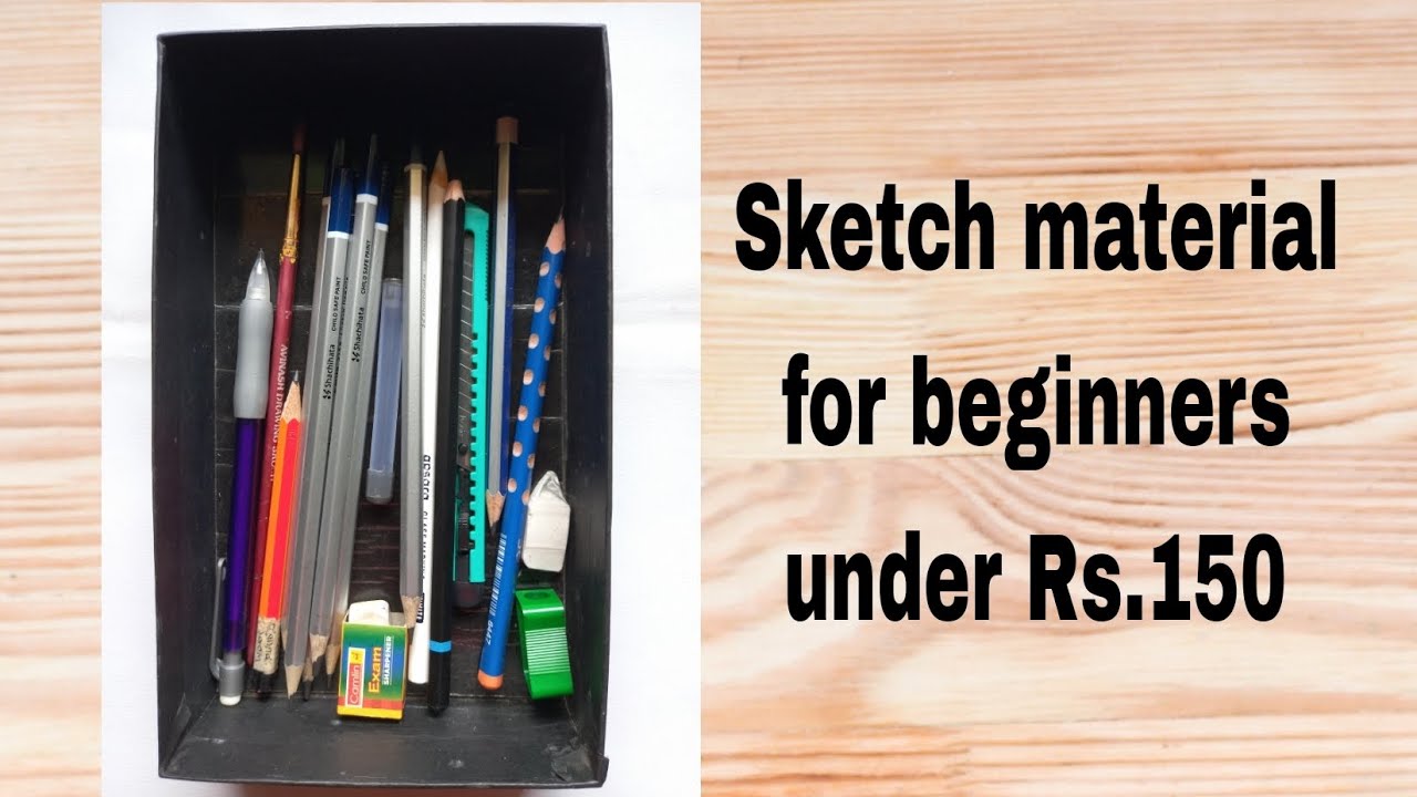 Sketch material for beginners | under Rs.150 | Sketch material with ...