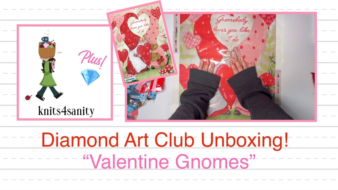 Diamond Art Club Unboxing! “Valentine Gnomes” by Susan Winget - Diamond ...