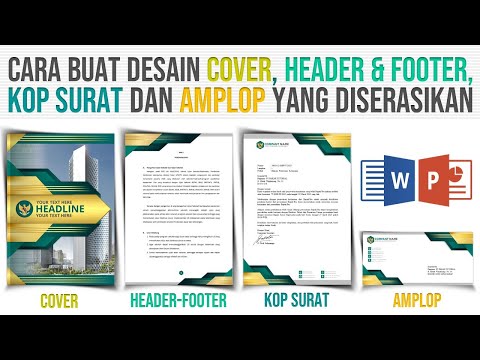 Cara Buat Desain Cover yang Diserasikan dengan Header Footer, Kop Surat ...