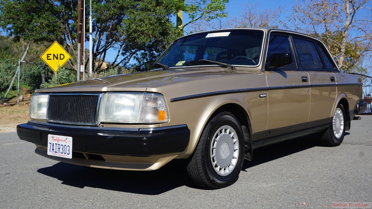 90 Volvo 240 Video DL Brick Exterior Review 240GL 240DL Car Classic ...