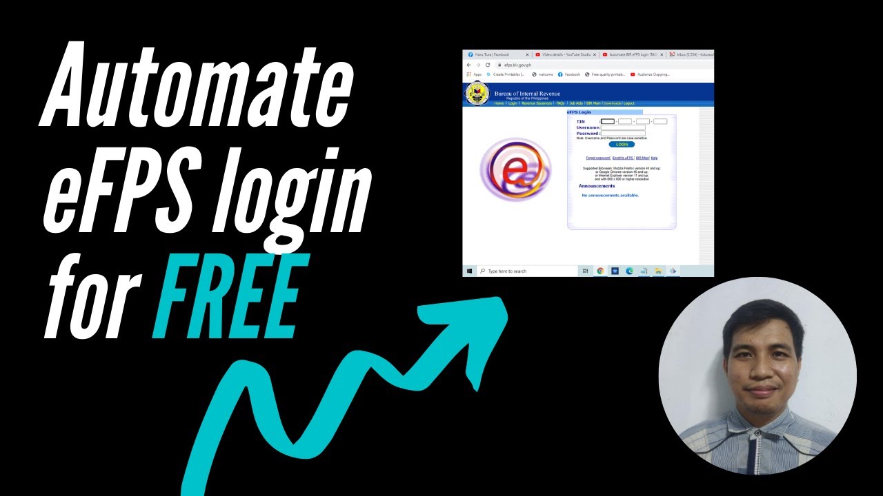 eFPS Login - Automate your login process at BIR's eFPS [FREE] - YouTube
