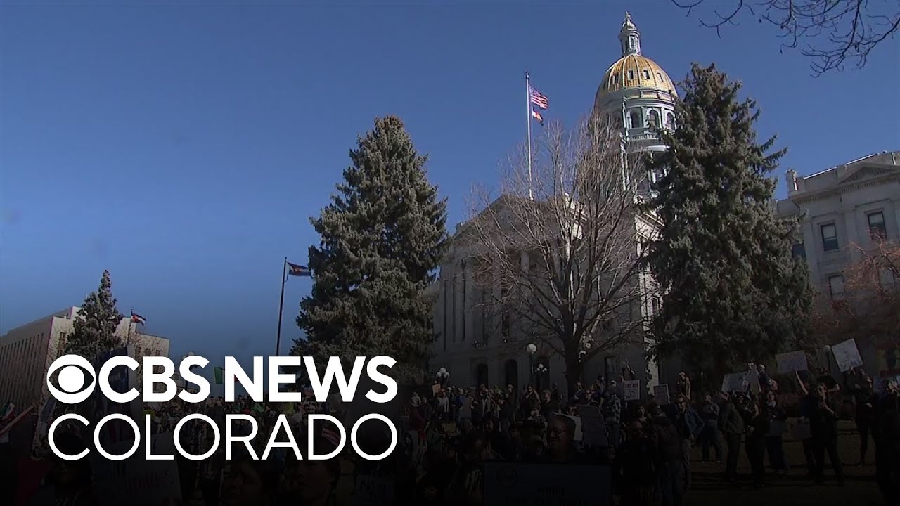 Protesters gather at Colorado State Capitol in protest of President ...
