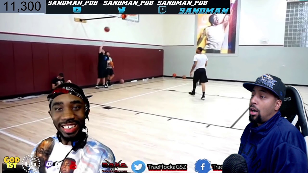 Reacting to Trae Flocka on my 1v1 IRL Basketball - YouTube
