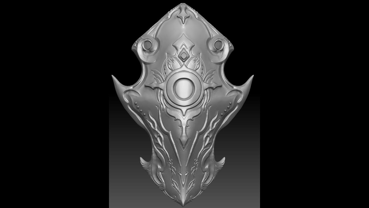 Time-Lapse video. Creating a Shield prop fully in zbrush. - YouTube