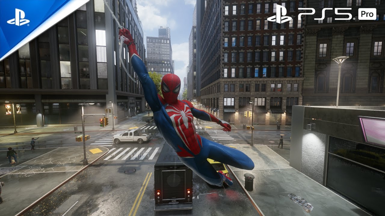 NEW PS5 Pro Spider-man 2 Fidelity Pro Mode Free Roam 4K60 - YouTube