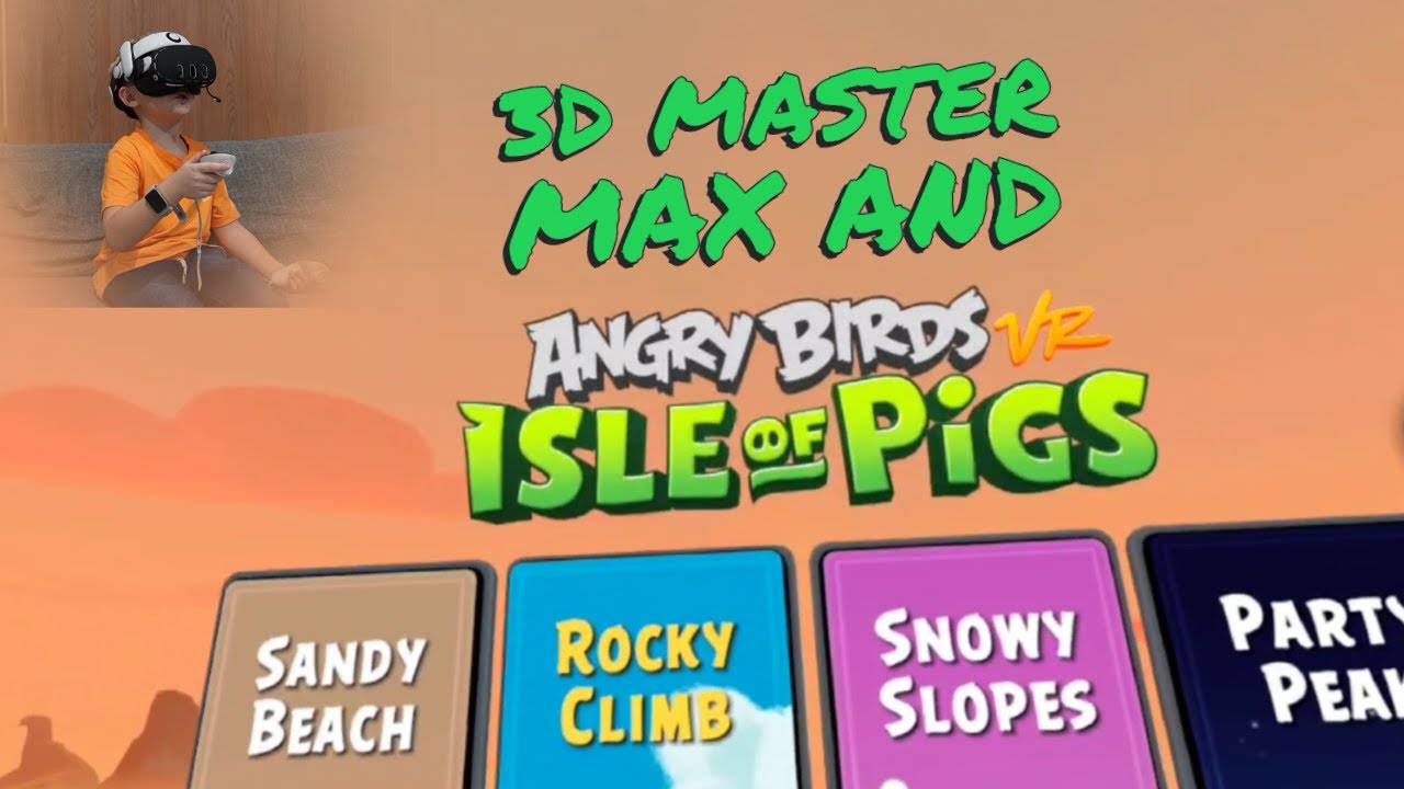 Макс побеждает босса в Angry Birds VR! - YouTube