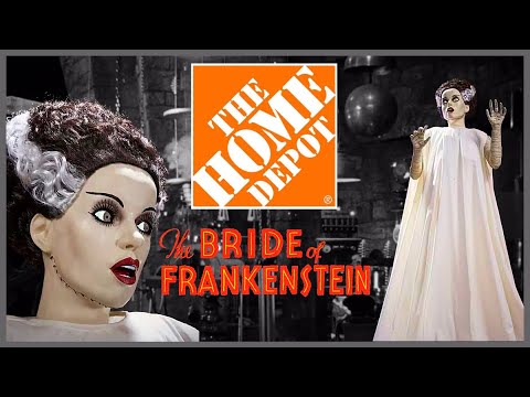Home Depot Bride Of Frankenstein Halloween 2025 Animatronic Prop ...