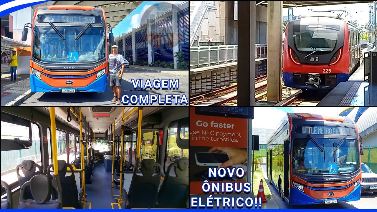 NOVO Caio EMillennium BYD D9W!! Viagem completa no Aeroporto de ...