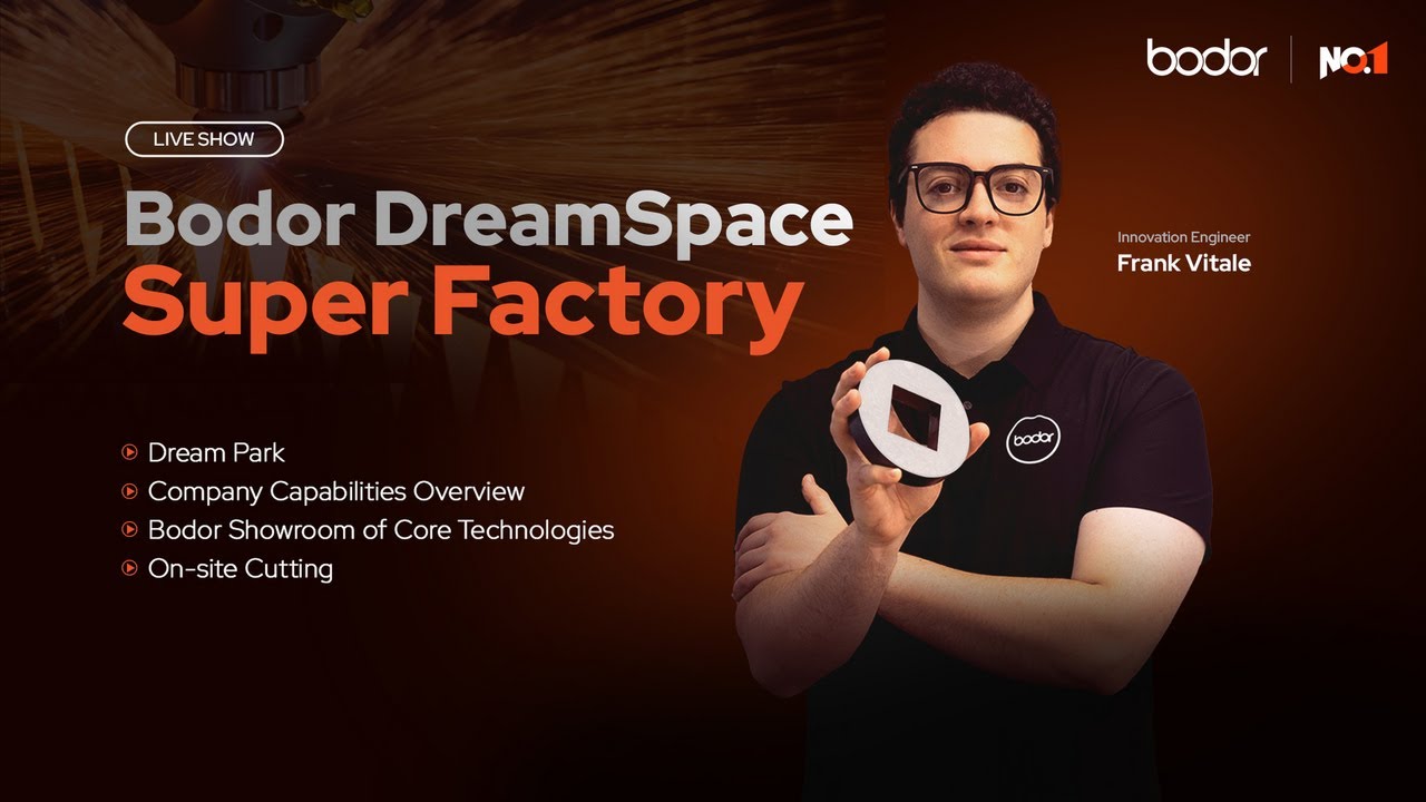 Inside Bodor Laser: DreamSpace Super Factory Live Tour！ - YouTube