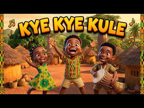 Kye Kye Kule 🥁 Traditional Ghanaian Kids Song | Sing Along with Buki Kids