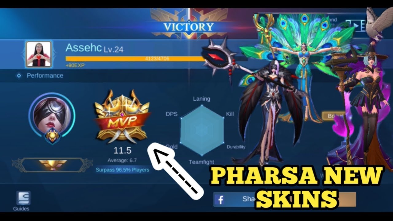 How to use Pharsa's new skill // Pharsa's 2020 skill // ML MVP ...