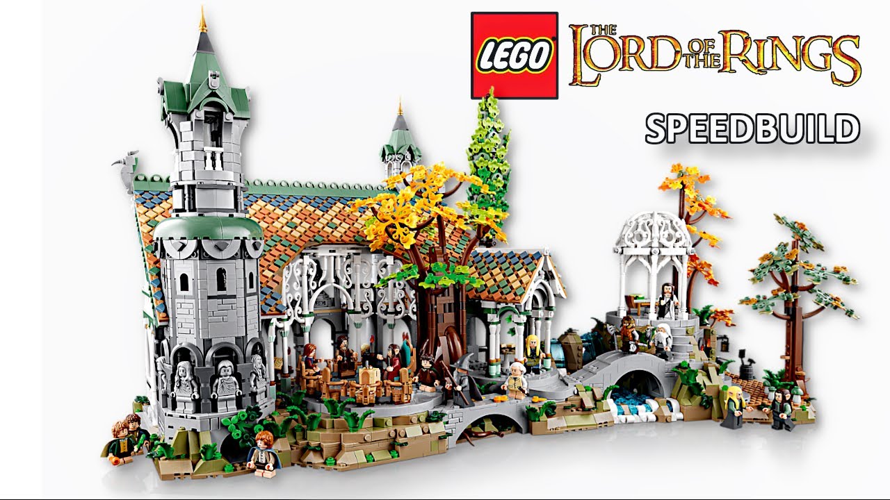 Lego Rivendell in 16minutes - Speed Build | Set 10316 - YouTube