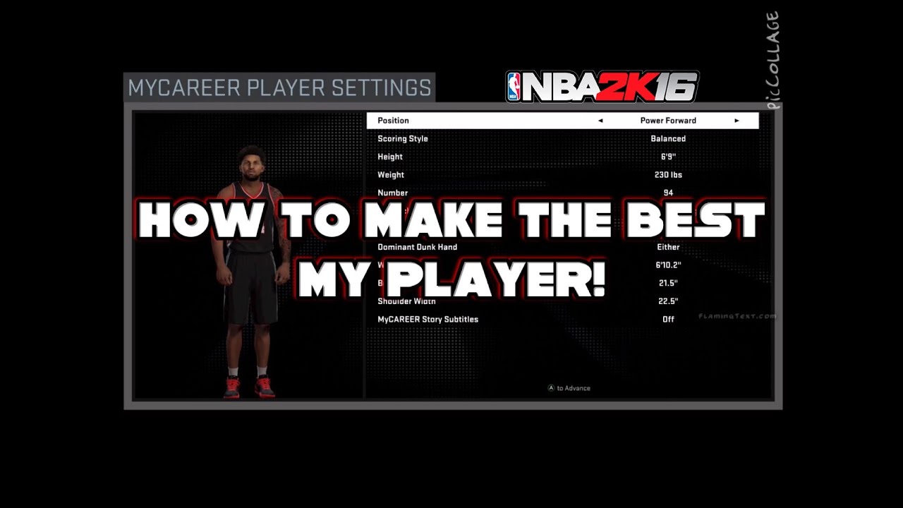 HOW TO MAKE THE BEST MY PLAYER POSSIBLE ON NBA 2K16 - YouTube