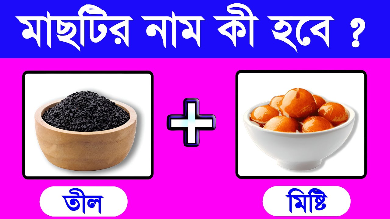 ৮টি চ্যালেঞ্জিং ধাঁধা। মাছটির নাম কী হবে ? New dhadha | Riddles in ...