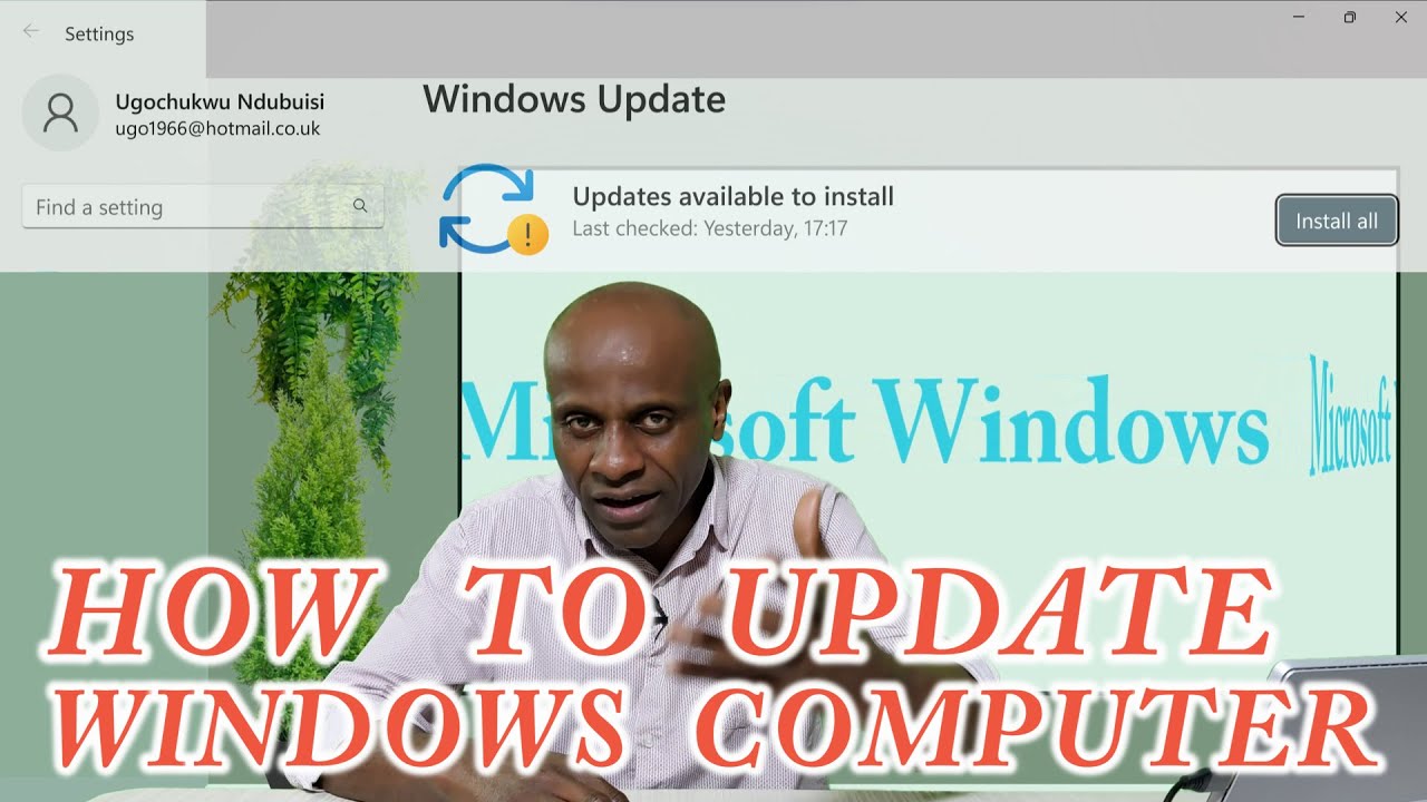 How To Update Windows PC / Computer - YouTube