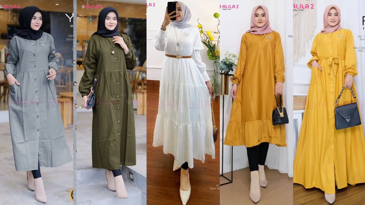 MODEL LONG TUNIK SUPER KEREN, TUNIK MODEL TERBARU - YouTube