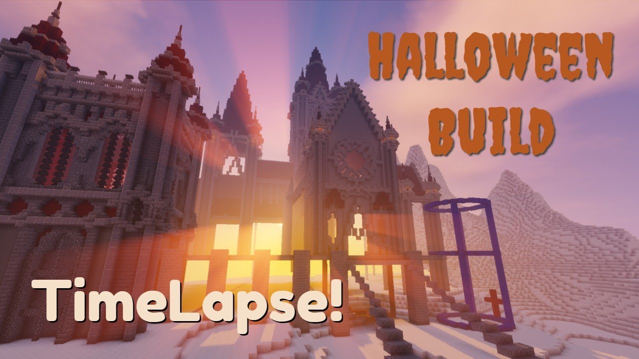 Minecraft Halloween Build Timelapse! - CCG Build Battle - YouTube