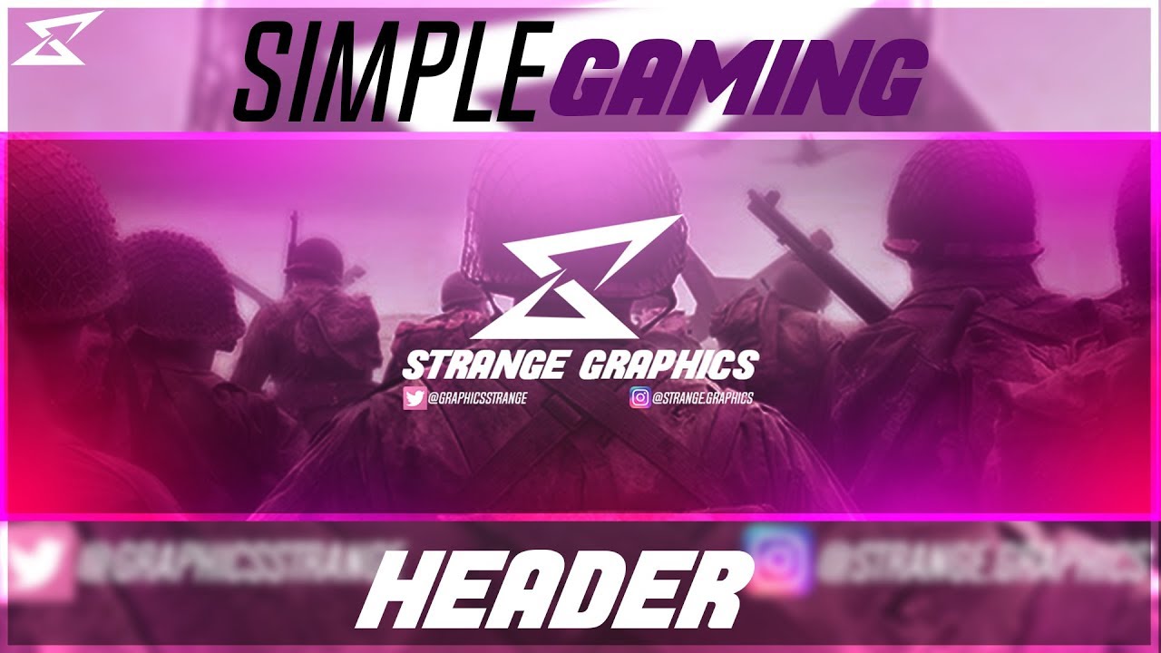 Simple Gaming Banner Template(2017) - YouTube