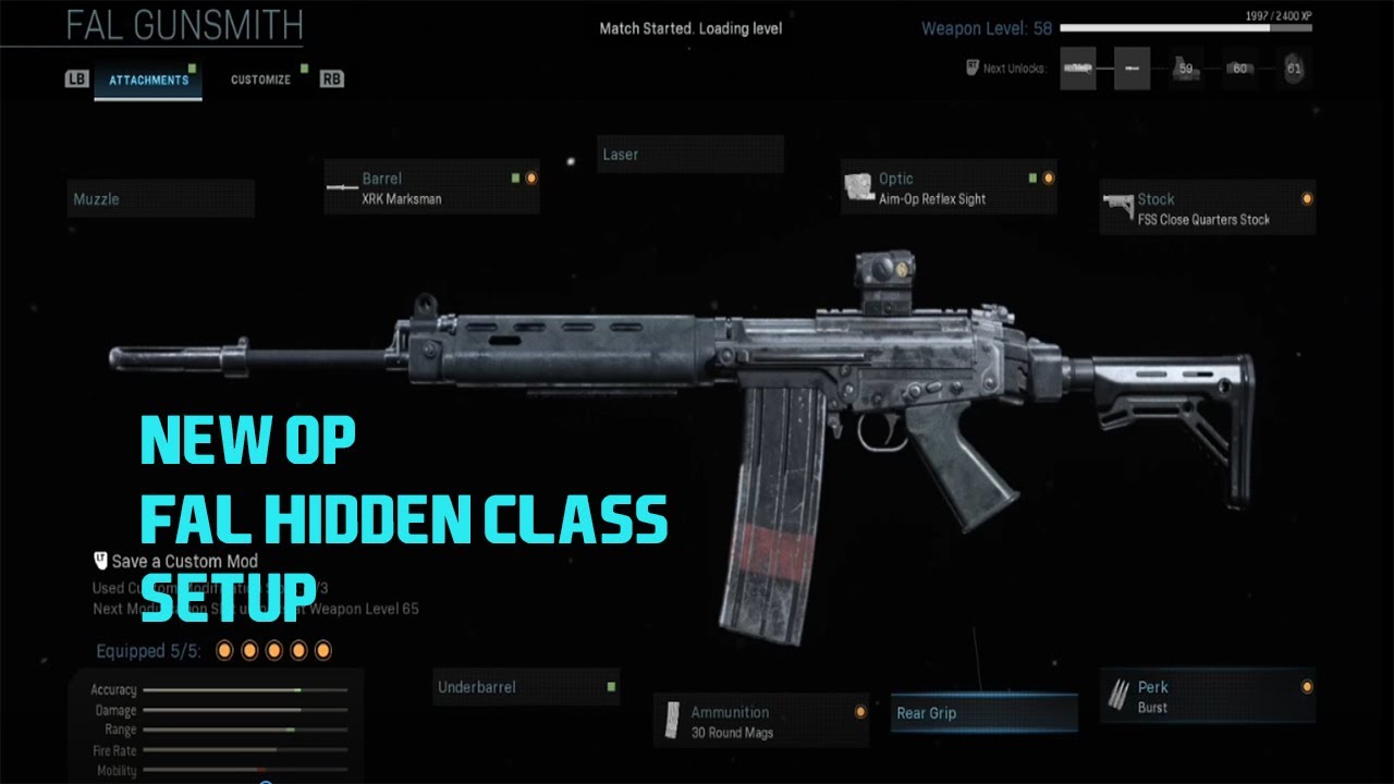 Modern Warfare - BEST New Powerful OP FAL Hidden Class Setup - YouTube