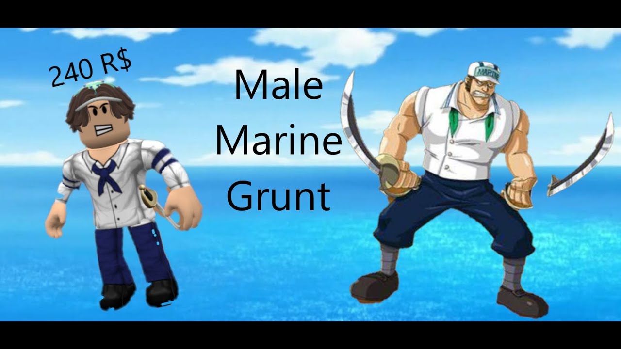 How to make a Male Marine Grunt in Roblox! - YouTube