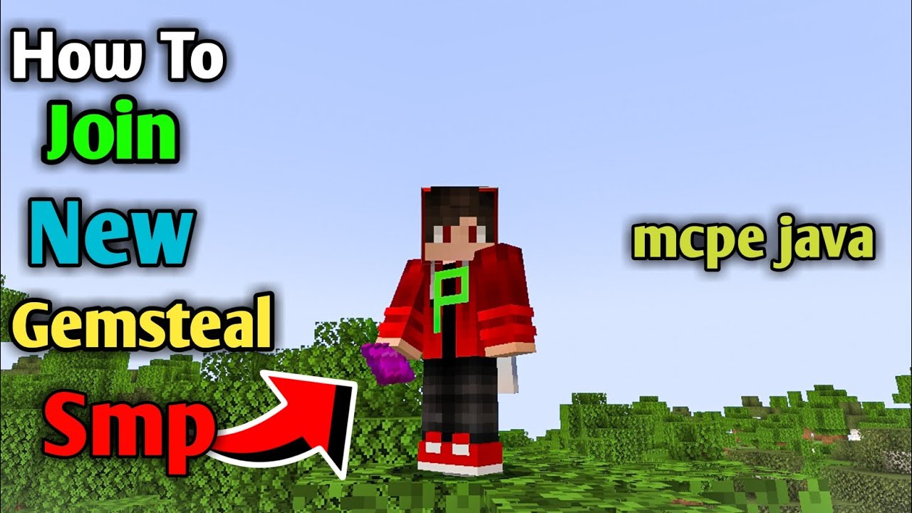 Join my new Gemsteal smp how to join Gemsteal smp mcpe and java IP port ...