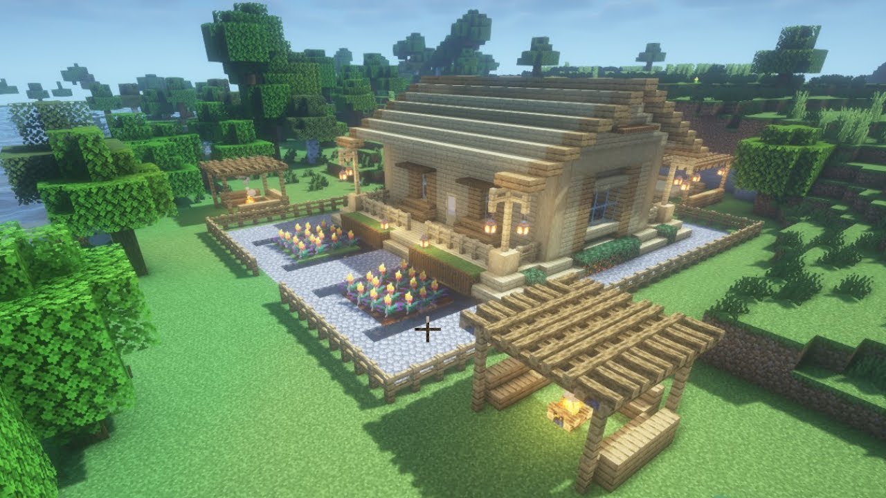 MINECRAFT BUILDS #002- BIRCH AND OAK HOUSE - YouTube