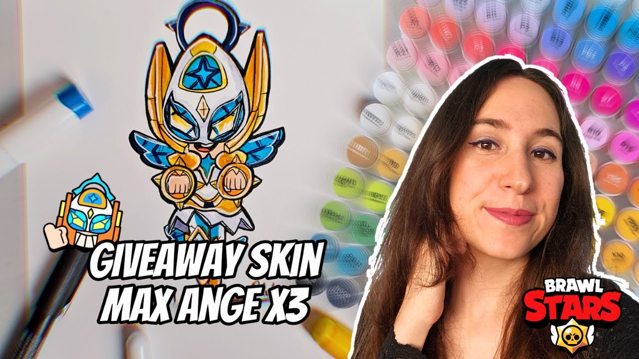 Brawl Stars - DESSIN Skin Max Ange (Angel) + Giveaway - YouTube