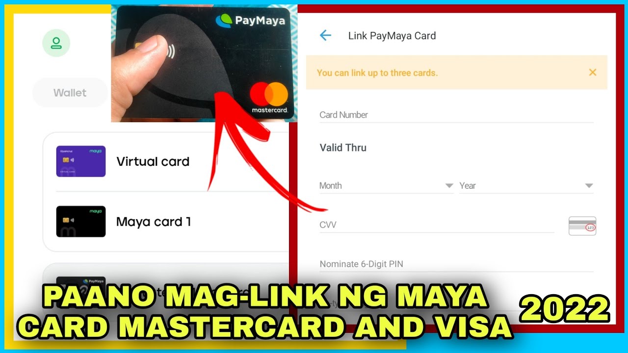 Paano Mag-Link ng Maya Card Sa Paymaya apps (Mastercard and Visa) 2022 ...