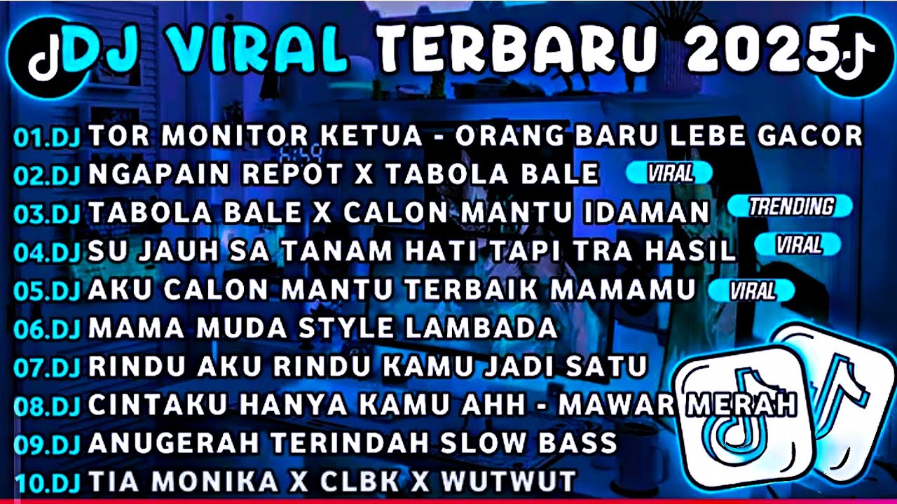 DJ Viral Terbaru 2025 Full Bass Nonstop | Remix TikTok Populer - YouTube