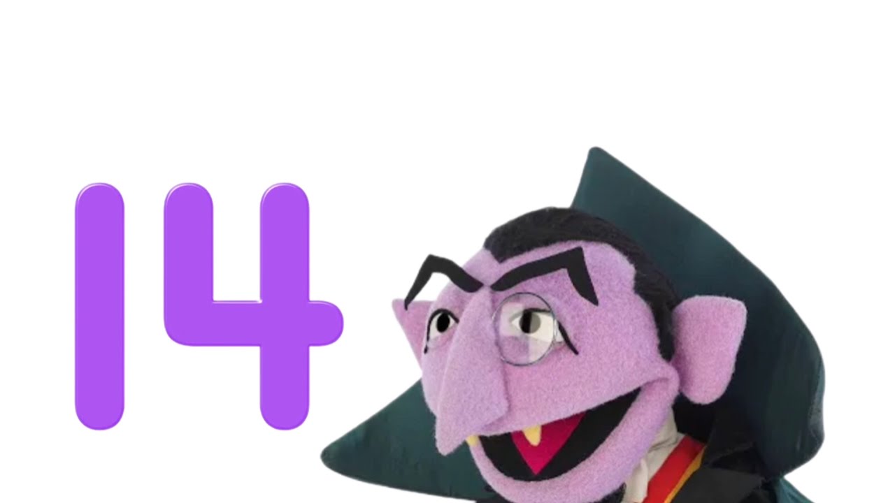 Sesame Street The Counts Number Of The Day Song #14 ( Mirrored ) - YouTube