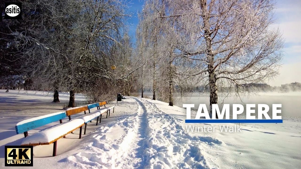Cold and Sunny Winter Day Walk in Tampere Finland ( 23 February 2022 ...