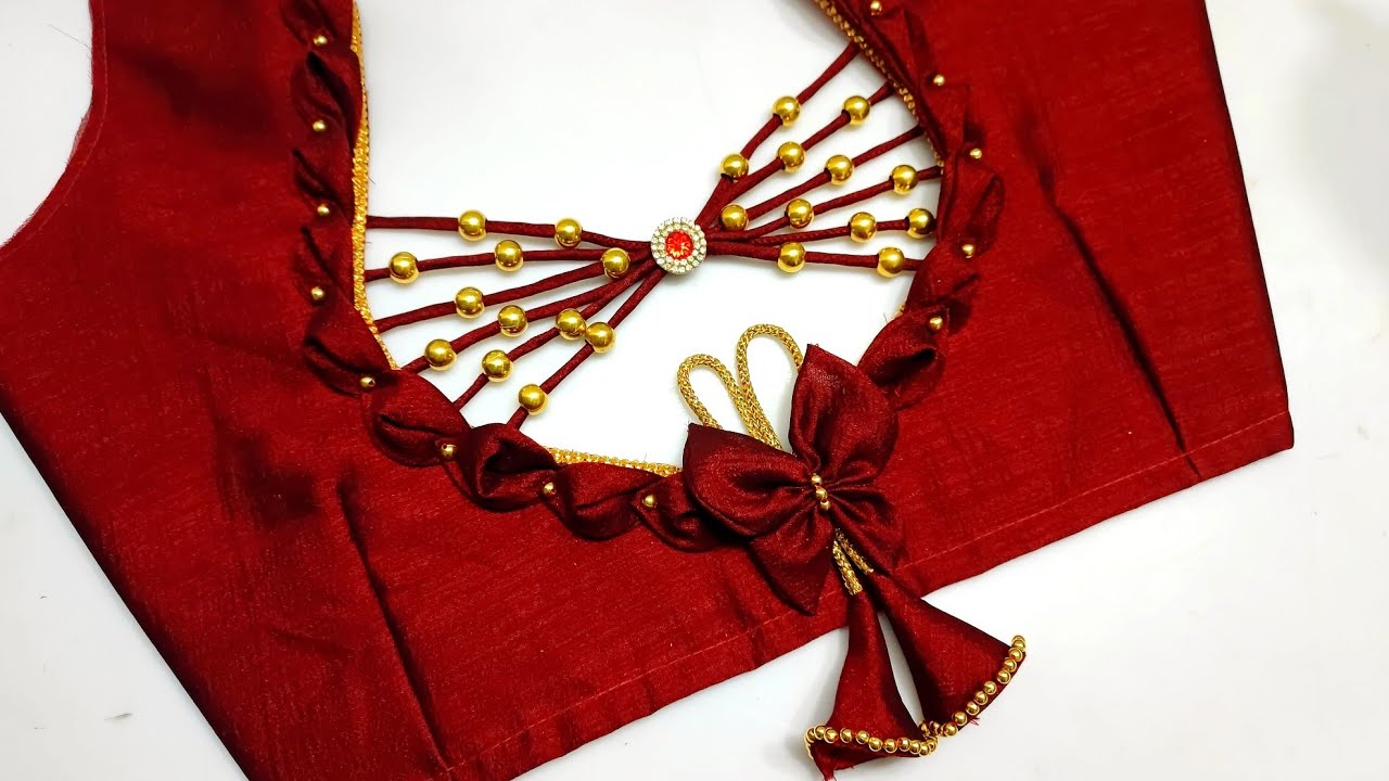 Very easy and simple blouse design |Stitching simple model blouse ...