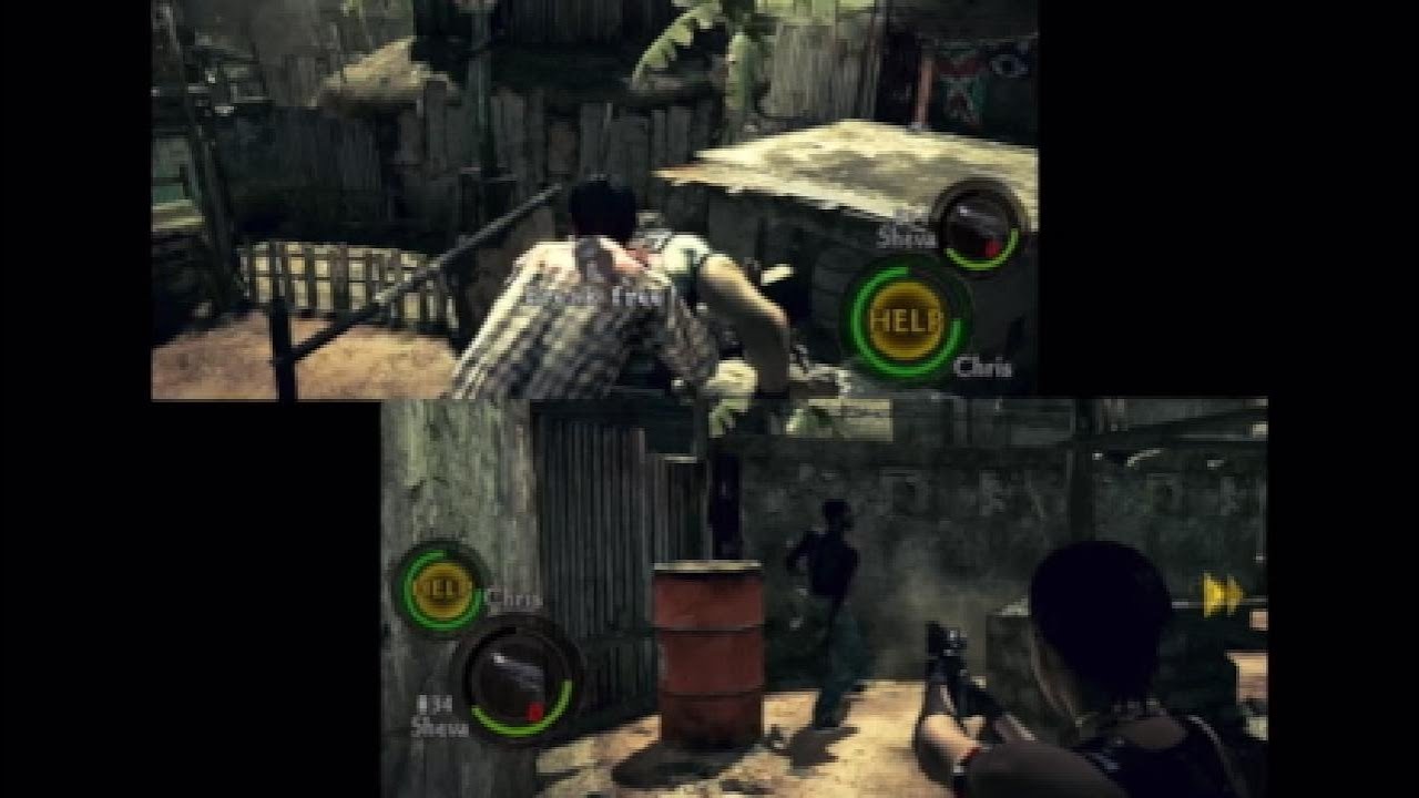 Resident Evil 5 Multiplayer village fight - YouTube