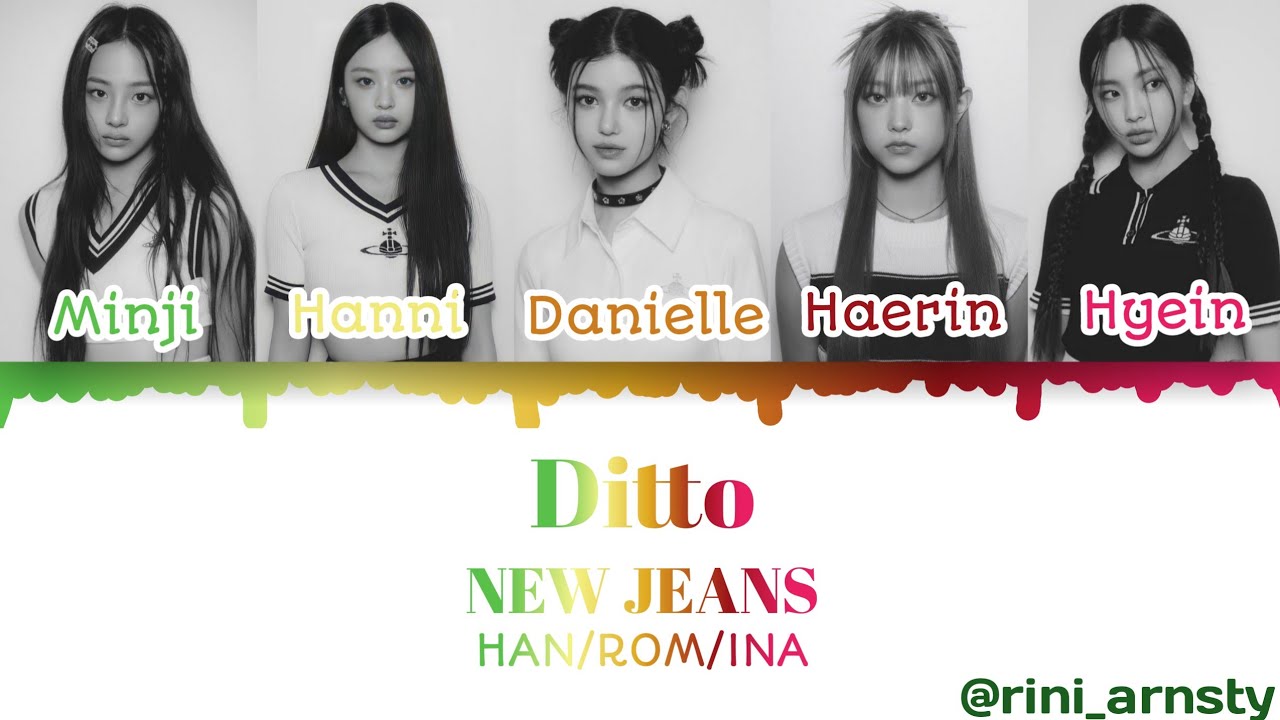 NewJeans (뉴진스) - 'DITTO' Lyrics Han/Rom/Ina Color Coded Lyrics||Lirik ...